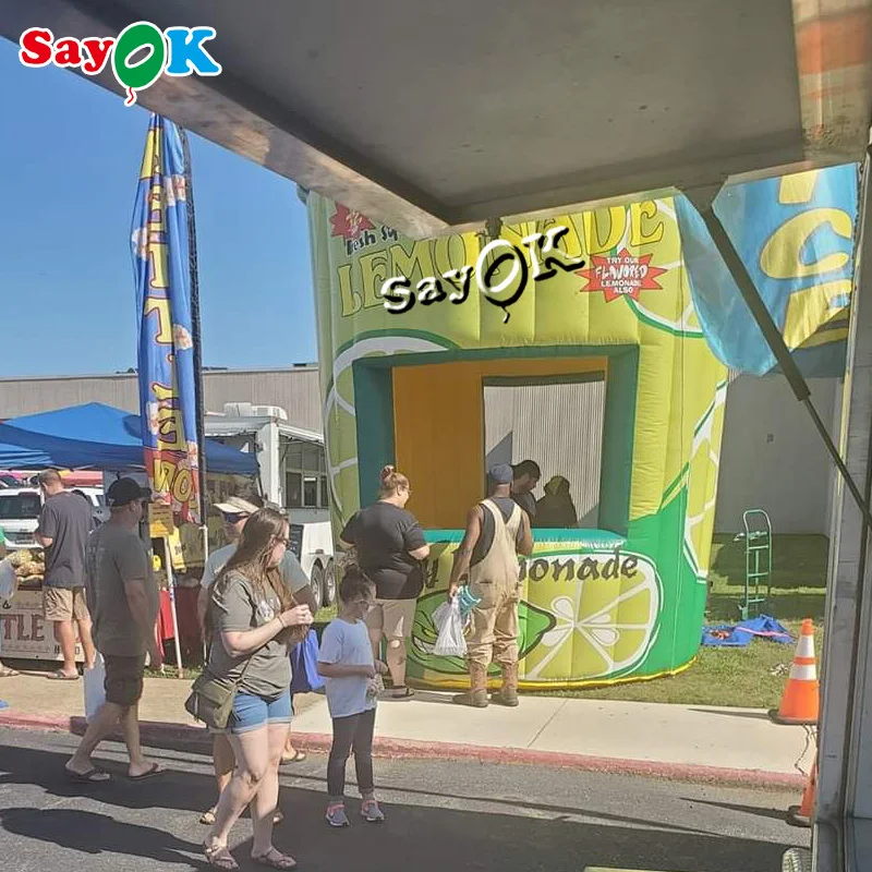 Inflatable Lemonade Kiosk Booth For Advertising Inflatable Lemonade ...