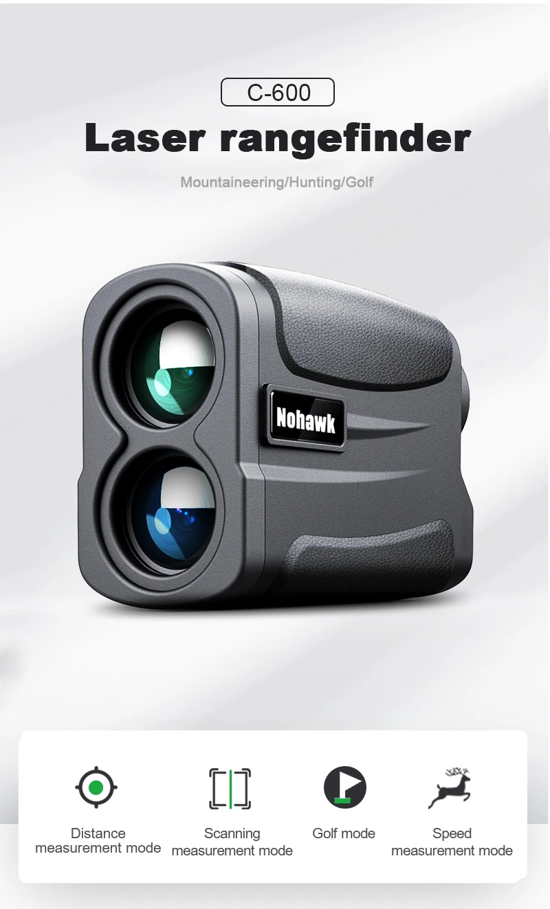 Nohawk C-600m Laser Distance Meter Laser Rangefinder Slope Hunting ...