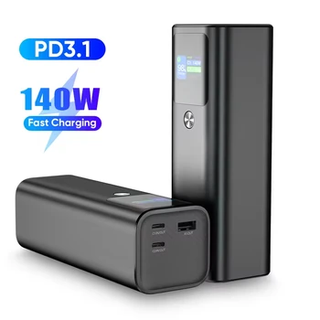 Portable Pd3.1 Fast Charge 140w Powerbank Laptop Power Bank 20000mah ...