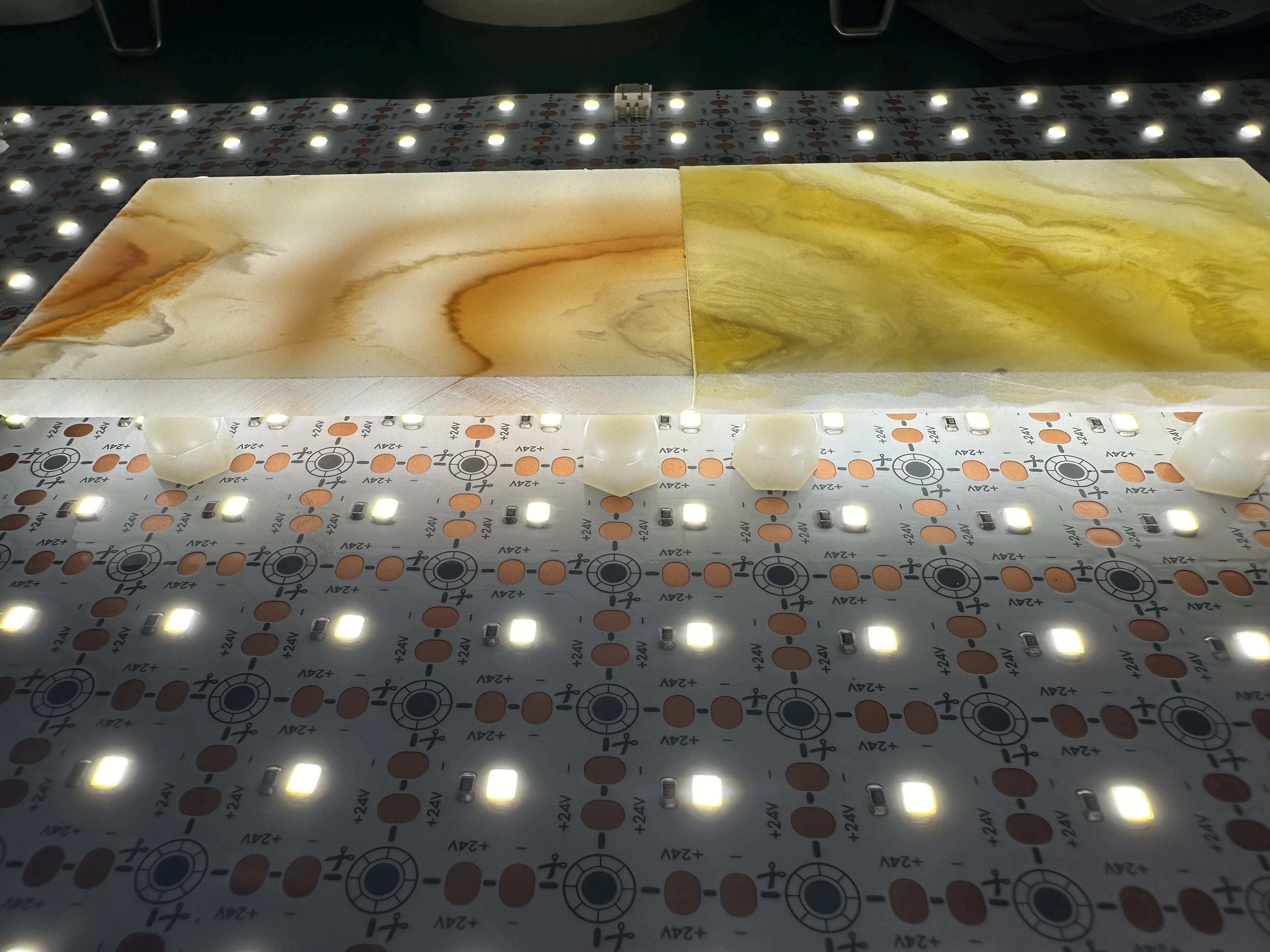 Flex Led Panel Sheet Mounted Behind Thin Marble/onyx Slabs, Backlit ...