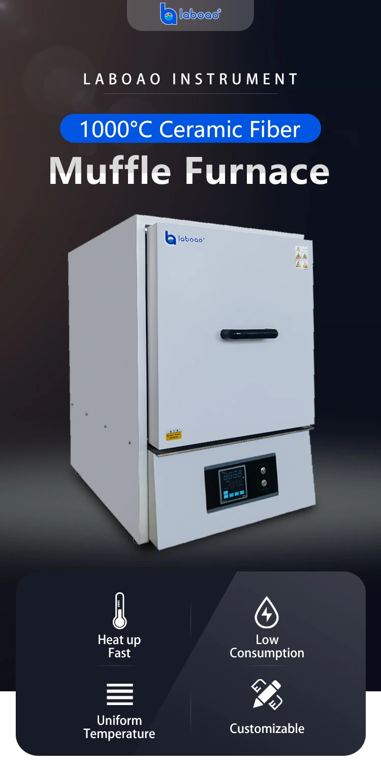Laboao 1200c High Temperature Oven Ceramic Fiber Muffle Furnace For ...