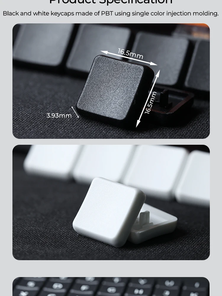 CHOSFOX Keycaps - Low Profile PBT for Kailh Chocolate Switches