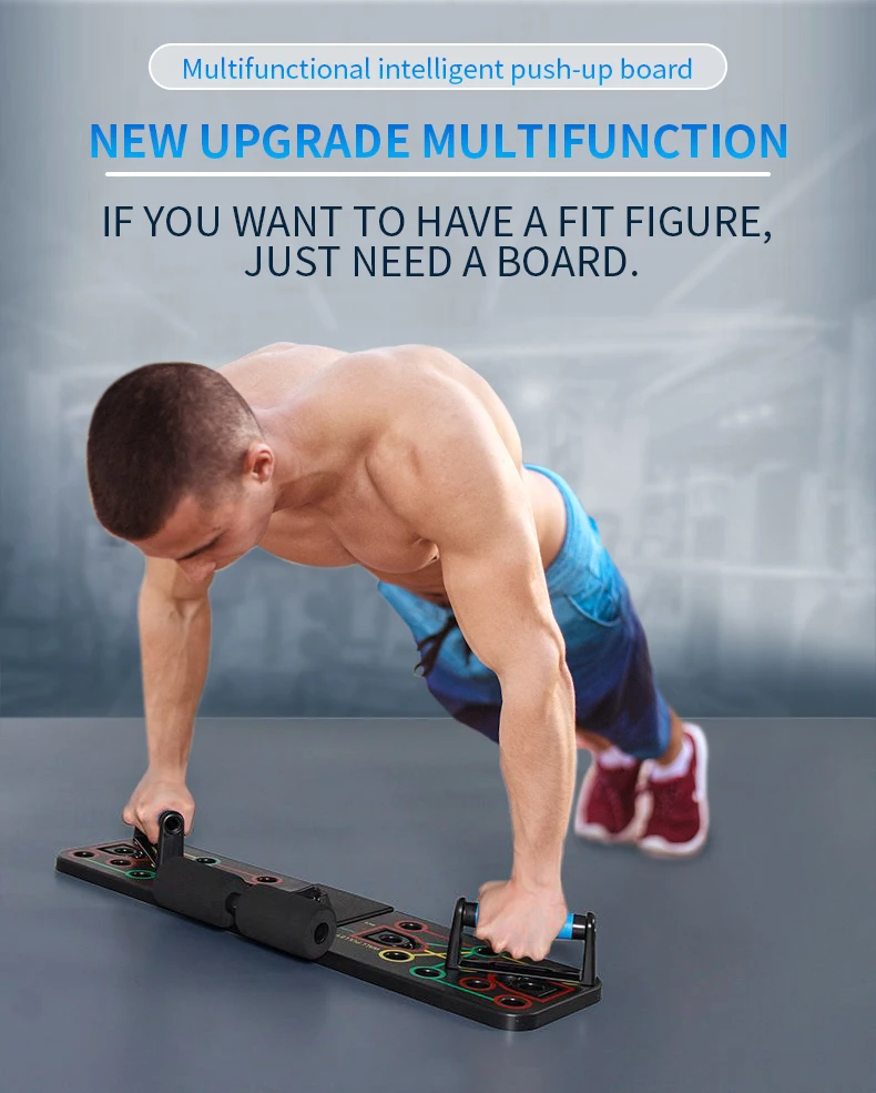 Push Up Board System Home Workout Equipment Strength Training Pushup ...