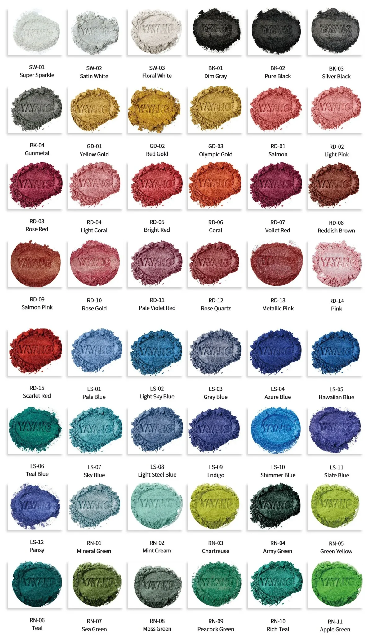 Yayang Cosmetics Color Mica Powder Epoxy Resin Pigment For Soap Making ...