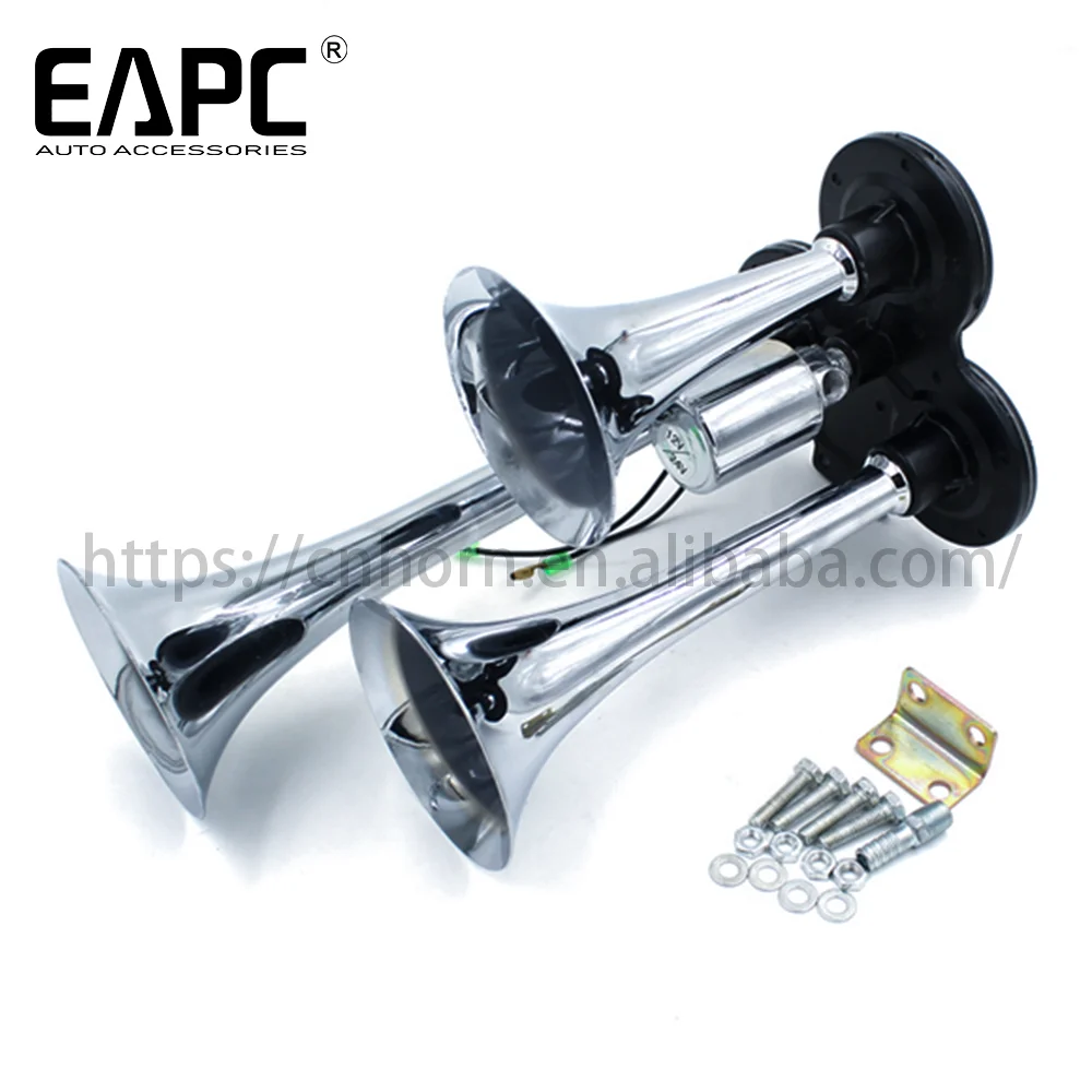 Truck Air Horn Series 24V - Super Loud Dual Pipe Trumpet