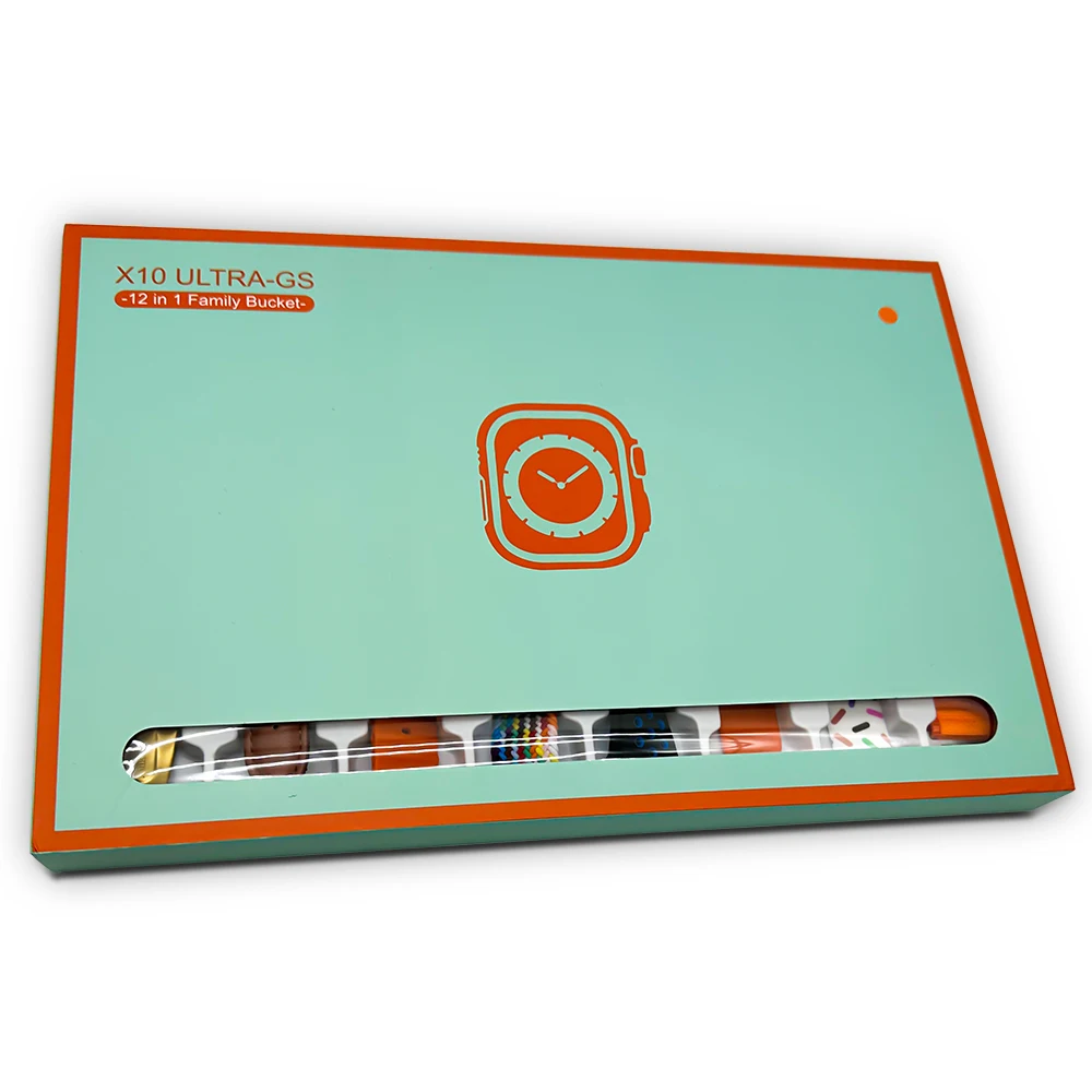 X10 Ultra-gs Smartwatch Multiple Straps 12 In 1 Smart Bracelet Heart ...