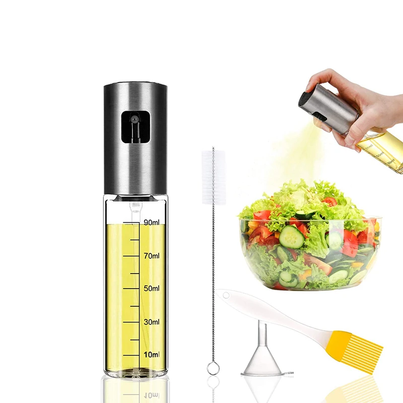 Stainless Steel Kitchen Sprayer Grilling 100ml 200ml Olive Oil ...