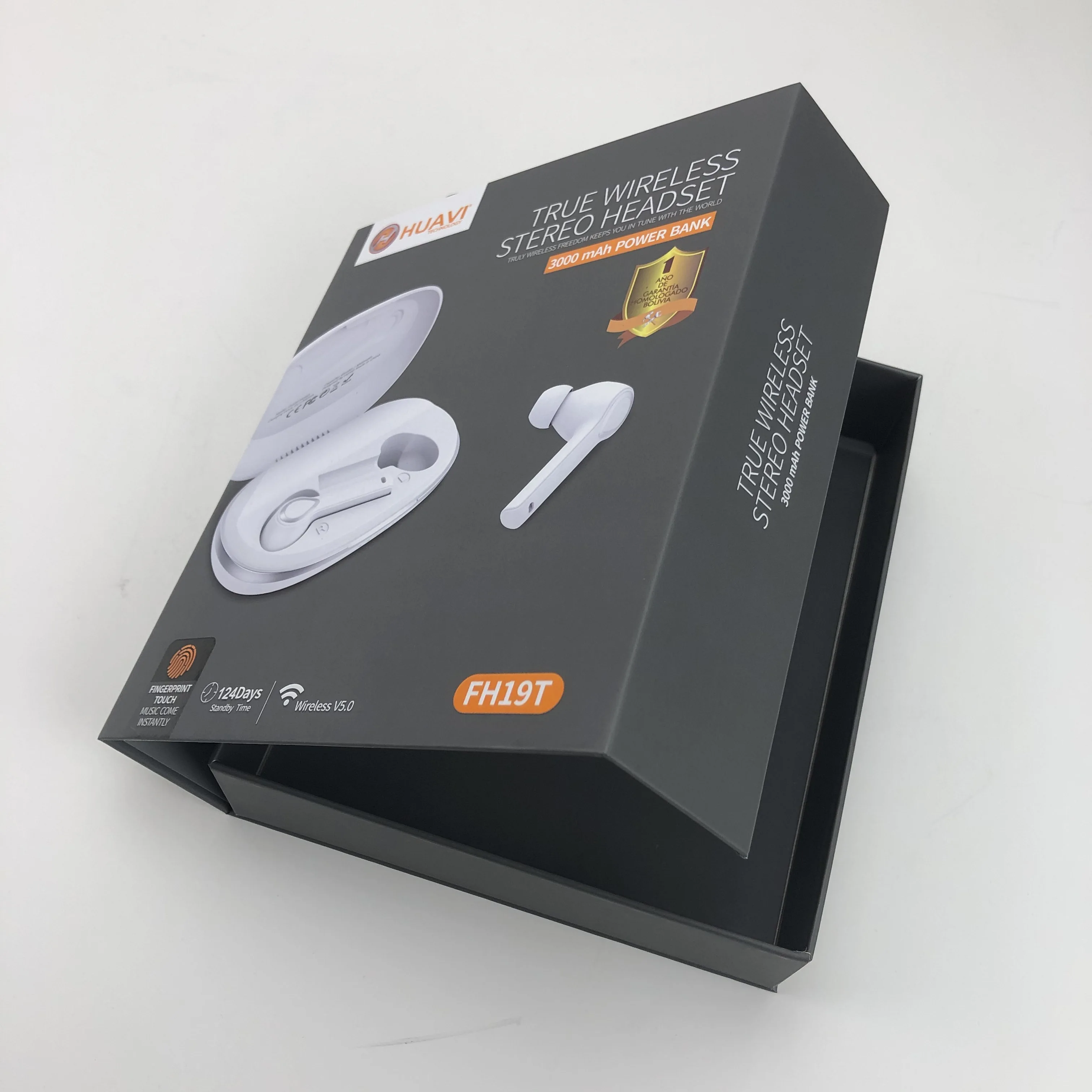 Custom Logo Print Electronics Wireless Stereo Headset Headphone Charger ...