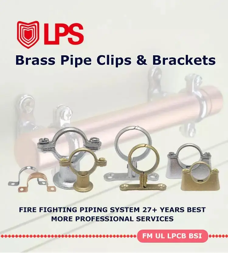 High Quality Brass Pipe Clips Copper Pipe Clamps Brackets Chrome Brass ...