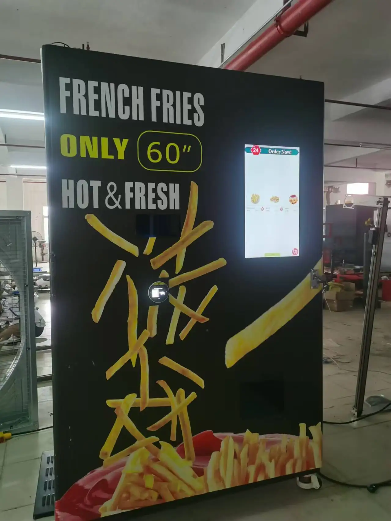French Fries Vending Machine - 35 Seconds Cooking, 70KG Capacity ...