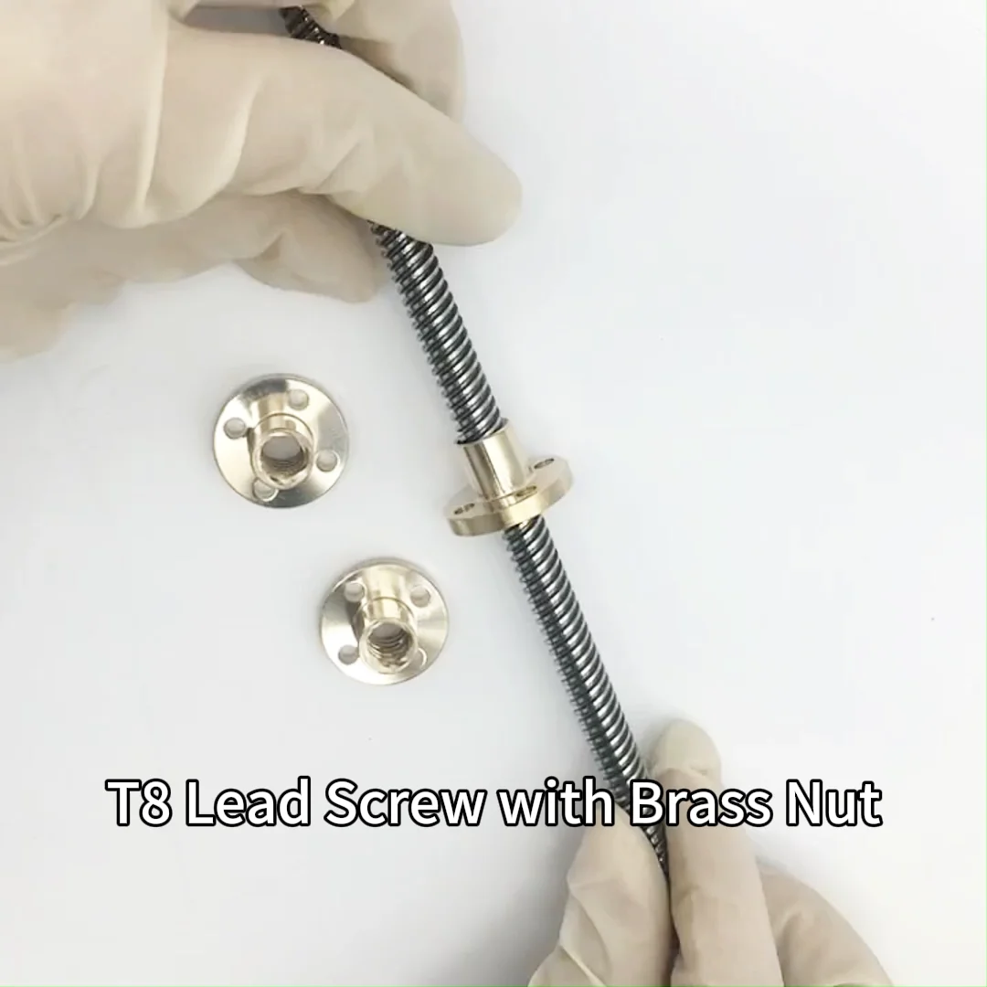 T-type 304 Stainless Steel T8 Stepper Motor Screw 3d Printer Ladder ...