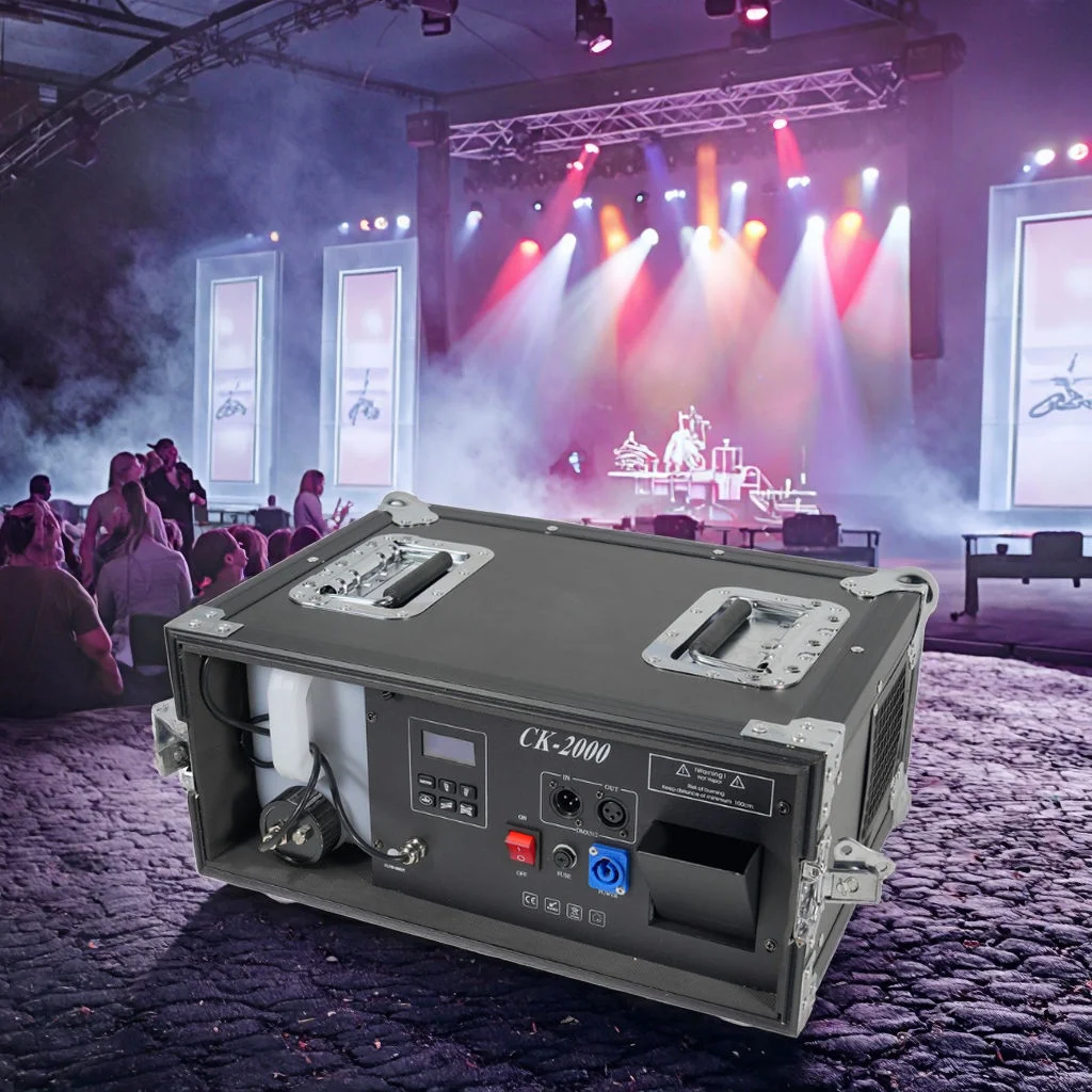Portable 1500W DMX Hazer Fog Machine Water-Based Black Fog for Stage DJ ...