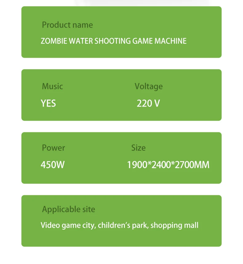 Zombies Water Shooting Gun Arcade Game Machine Zombie Arcade Plants Vs ...