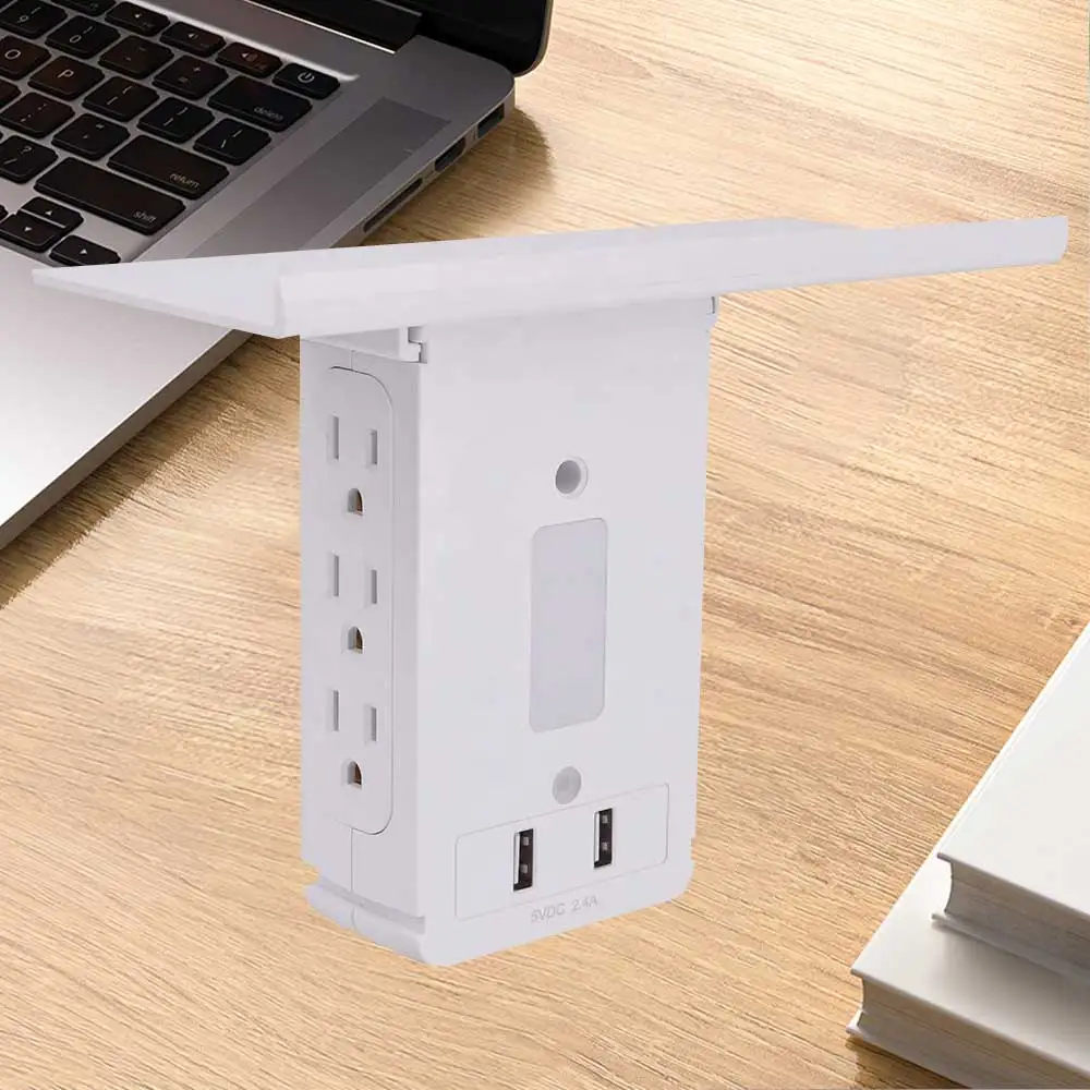 Oswell Wall Usb Socket 110v Night Light Outlet Cover America 6 Ac ...