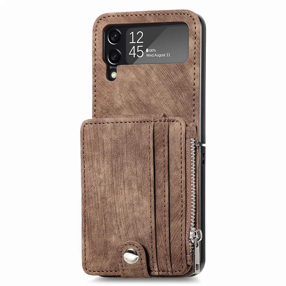 Luxury Leather Smartphone Cell Mobile Pu+pc Folding Phone Case For ...
