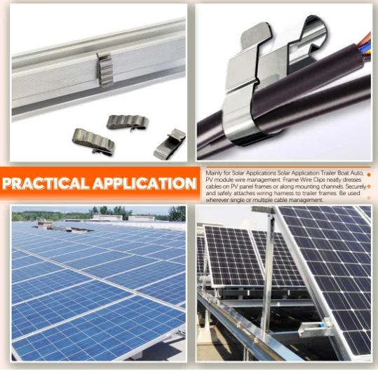 Wholesale Price Stainless Steel Solar Panel 90 Degree Cable Clip ...