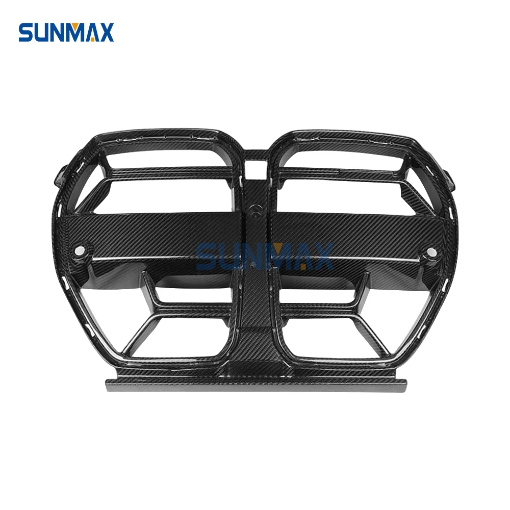 Sunmax Car Modification Body Parts Dry Carbon Fiber Front Grille Grill ...