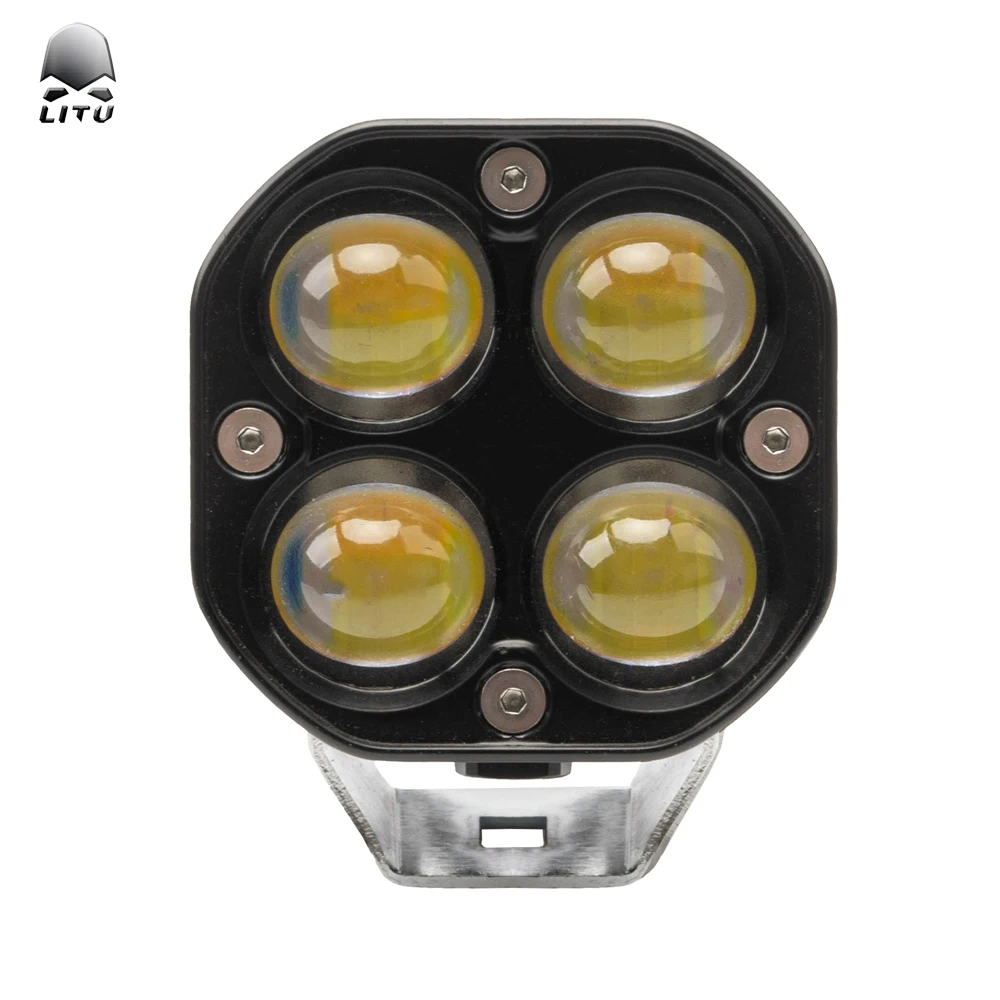 Auto Lighting System Led Driving Spotlights 40w Square High Low Beam 3 ...