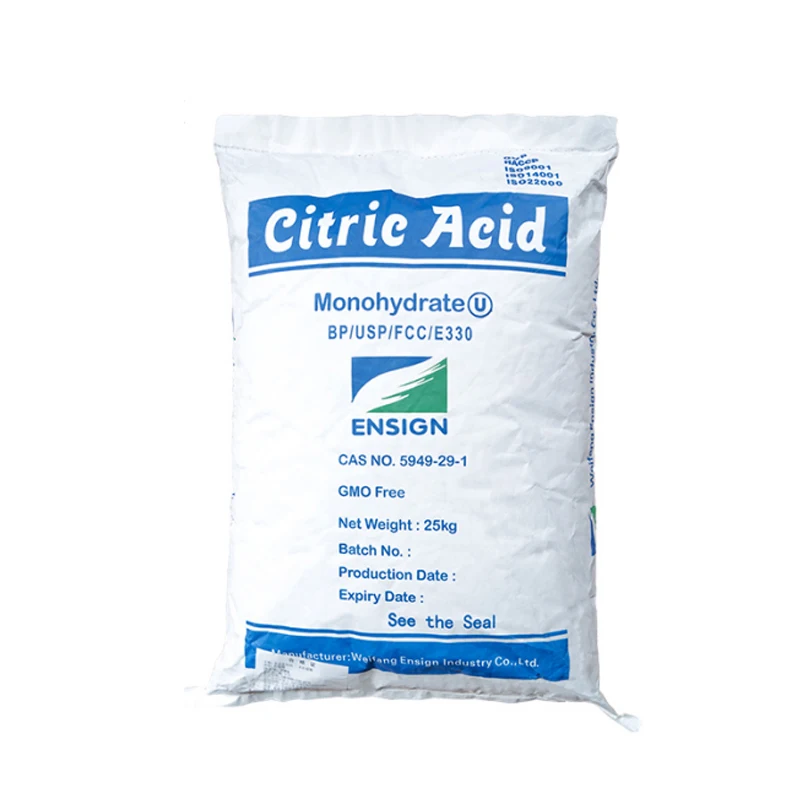 High Quality Monohydrate Citric Acid - LVYUAN 25kg Bulk Powder