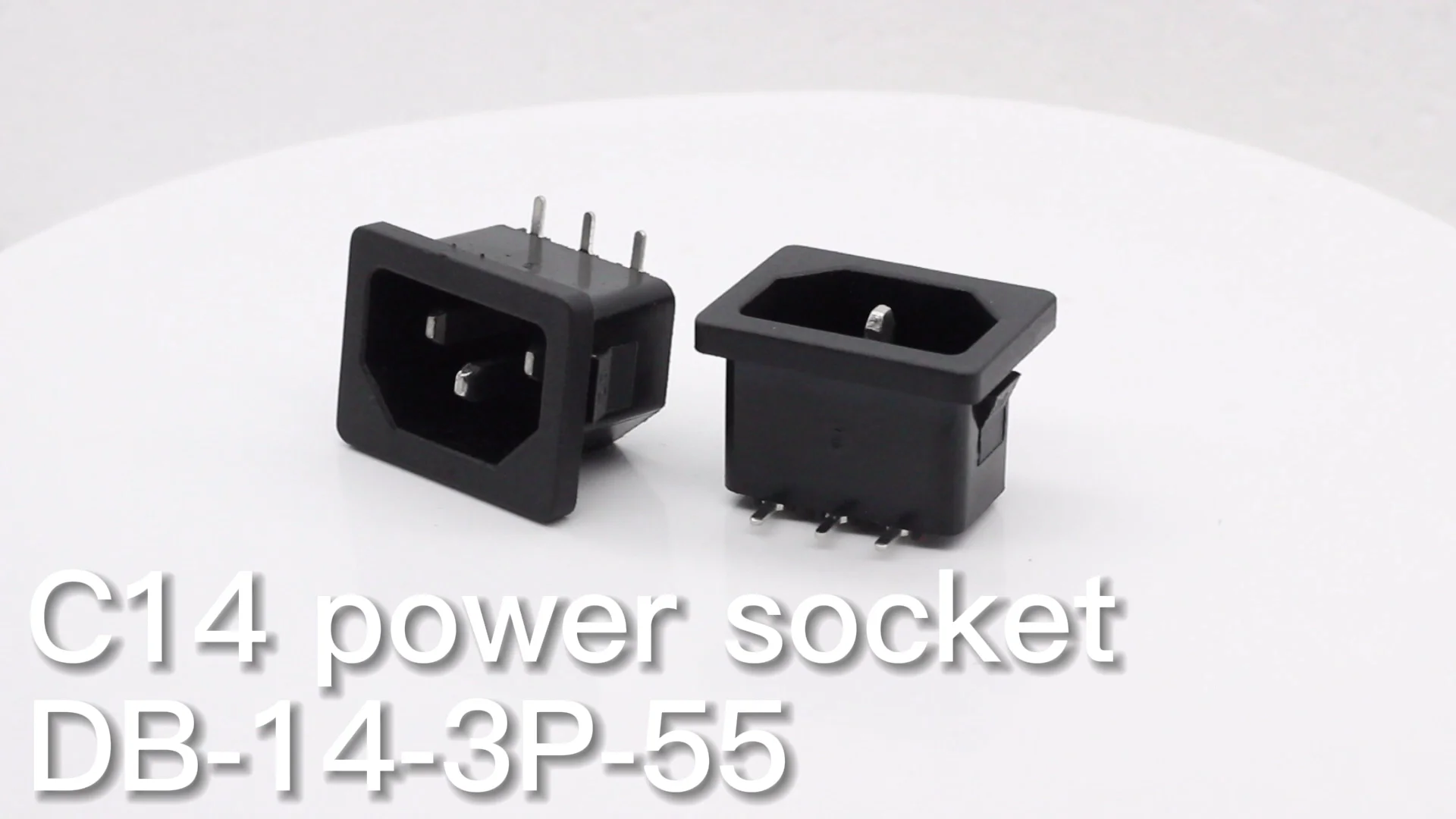 C14 10a 250v Electrical Connector Industrial Power Socket Pcb Panel ...