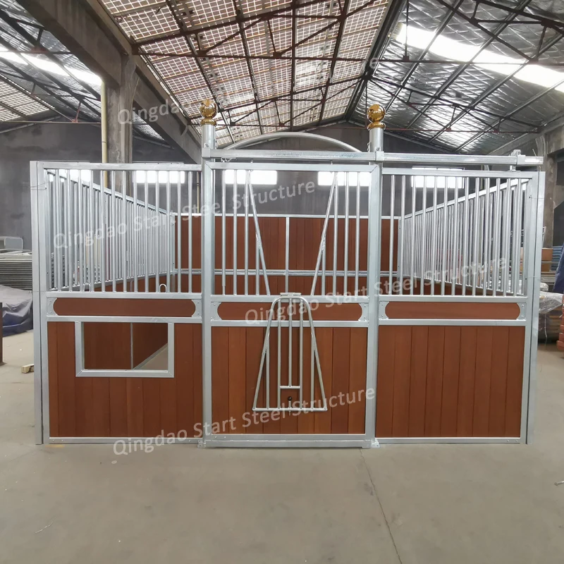 Premium Modular Horse Stable Equestrian Front Door Horse Stalls With ...