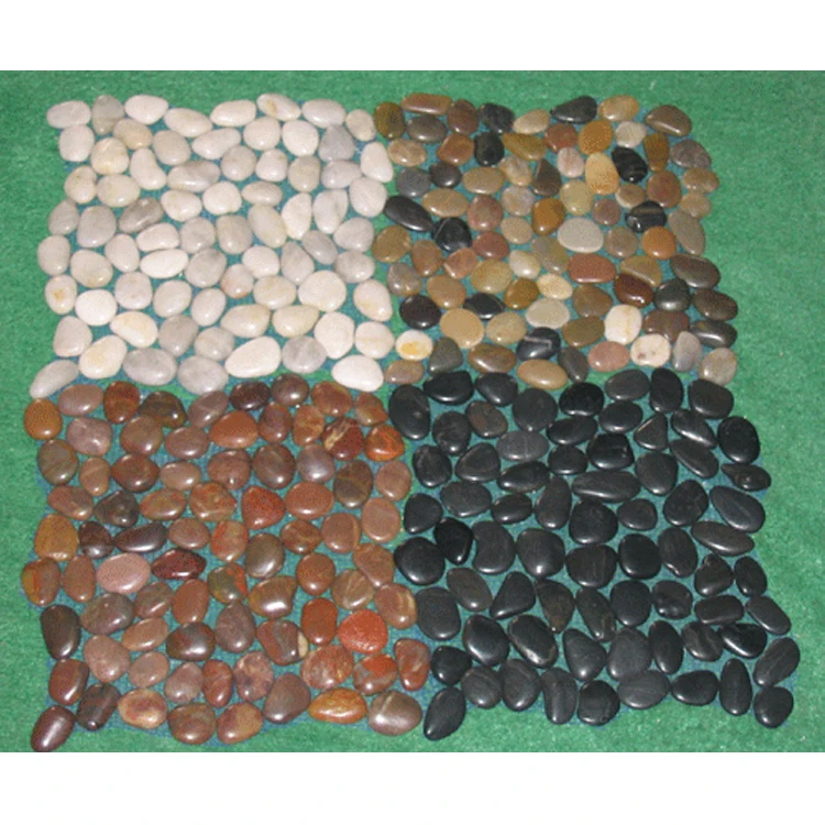 Natural Oval Cobbles & Pebbles For Gardens Pebble Stone Round Medallion ...