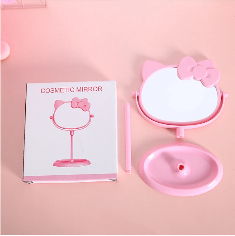 Hot Selling Kt Kawaii Cat Head Modeling Makeup Mirror Multifunctional ...
