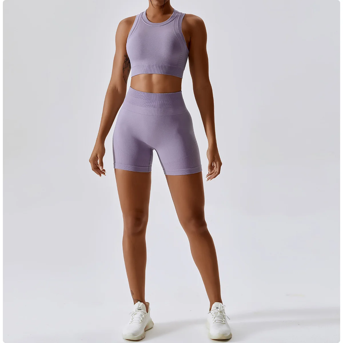 Wholesale Tik Tok Athletic Clothing Ladies Gym Fitness Sport Workout Clothes Activewear Seamless ...