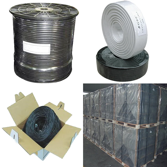 Cat6 Siamese Cable Utp Cat6 Wih 2 Power Indoor/outdoor - Buy Lan Cable ...