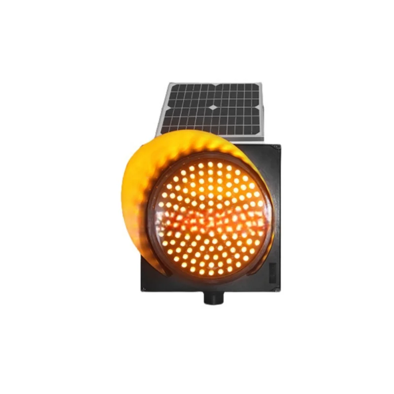 300mm Security Led Traffic Solar Powered Blinker Traffic Signal Light ...