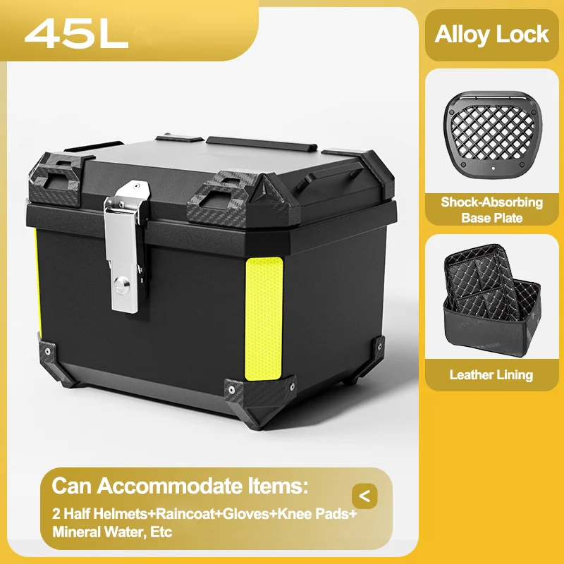 Universal Motorcycle Tail Box Large 45L Capacity for R1200GS R1250GS ...