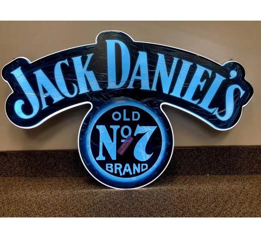 Personally Customized 3d Logo Light Box Letter Sign Led Lighted Metal ...