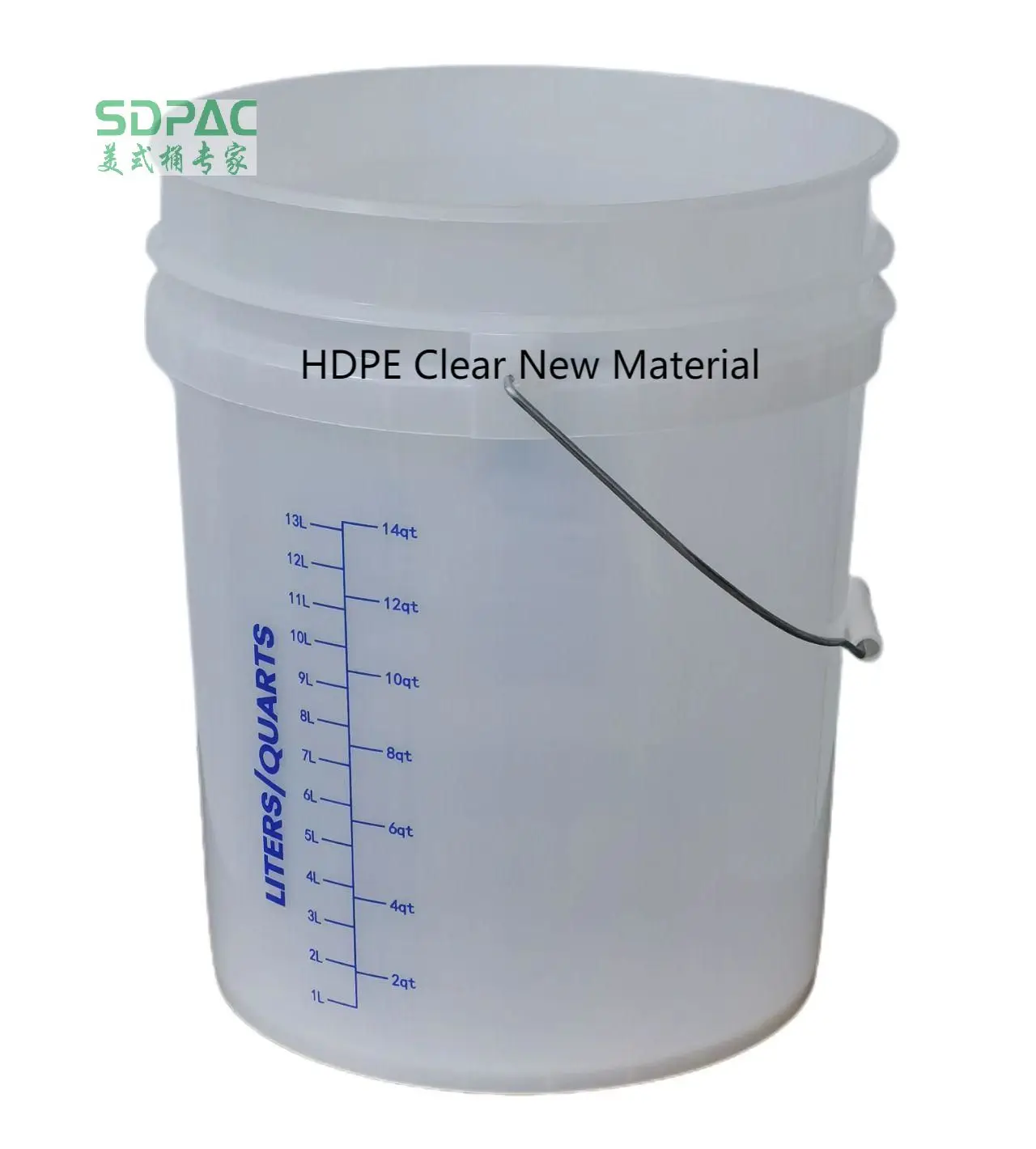 5 Gallon Measure Right Bucket with Graduated Marking in Gallon and ...
