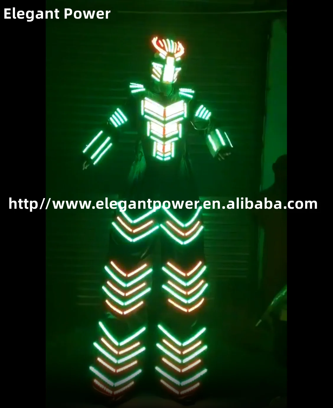 Silver Mirror Man Costumes/real Led Robot Stilt Walker Costume/costumes ...