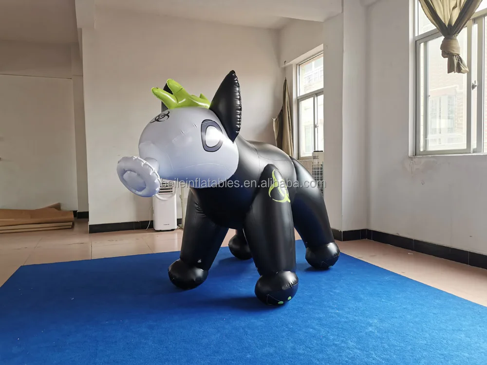 Beile Customized Black Inflatable Mask Hyenas for Sale