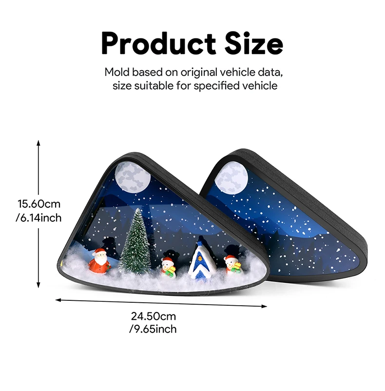 For Tesla Model Y 2020-2024 LED Rear Back Quarter Window Light Rocket ...