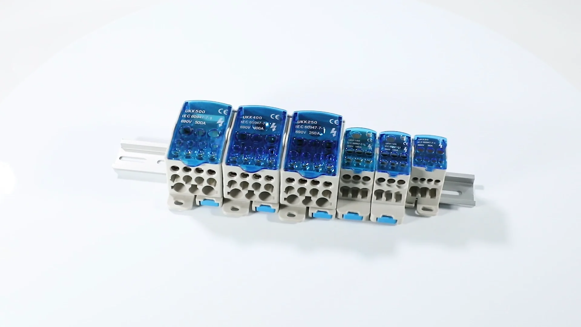 Din Rail Terminal Block One In Six Out Power Distribution Block ...