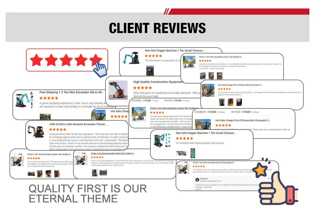 SDJK Mini Excavator 2 Ton - Efficient Epa Kubota Engine