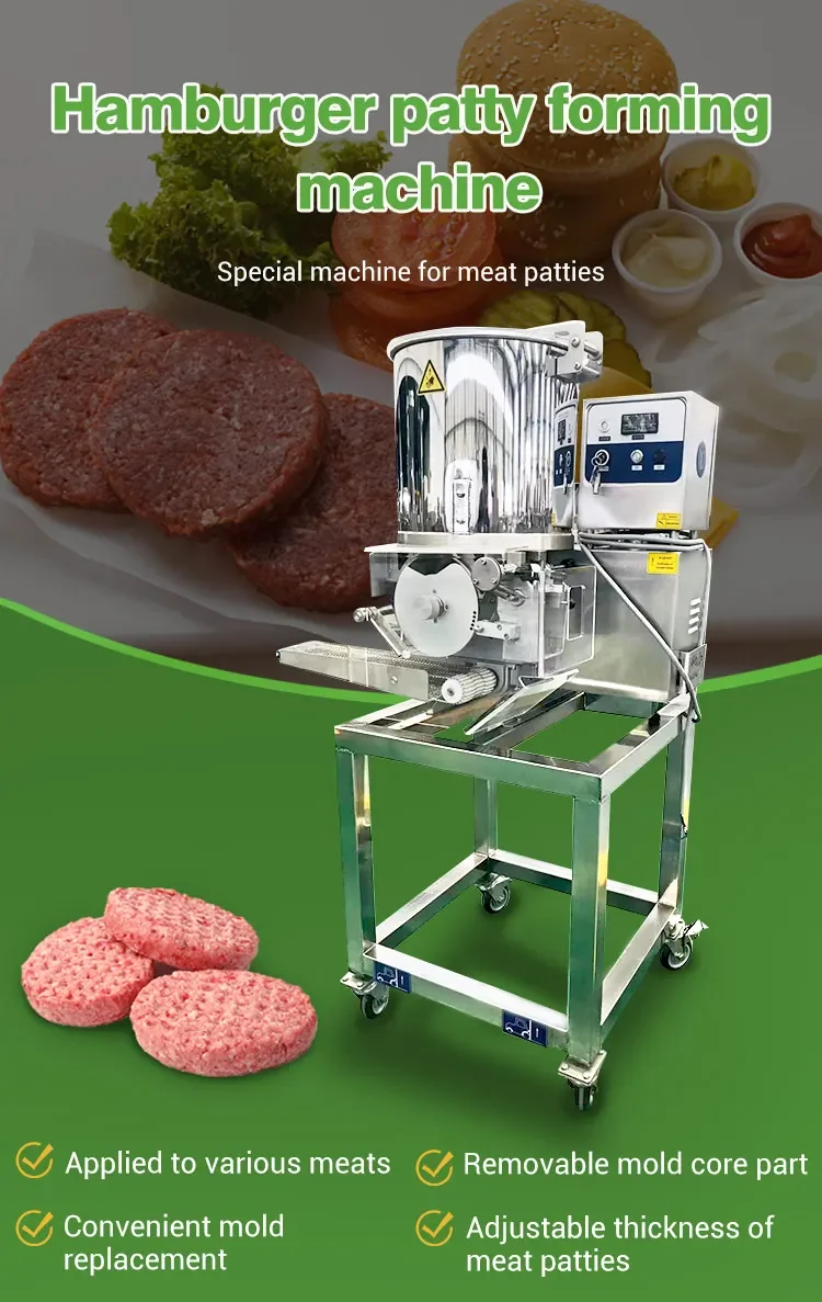 Automatic Chicken Nuggets Hamburger Potato Burger Meat Beef Patty ...