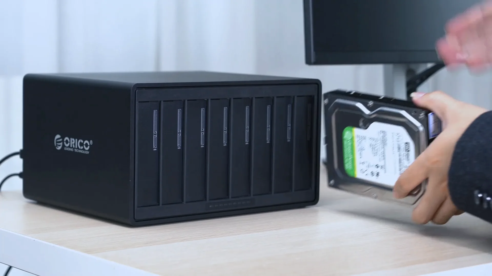 Orico 3.5 Inch Aluminum 80tb Sata Usb3.0 External 8 Bay Hdd Docking ...