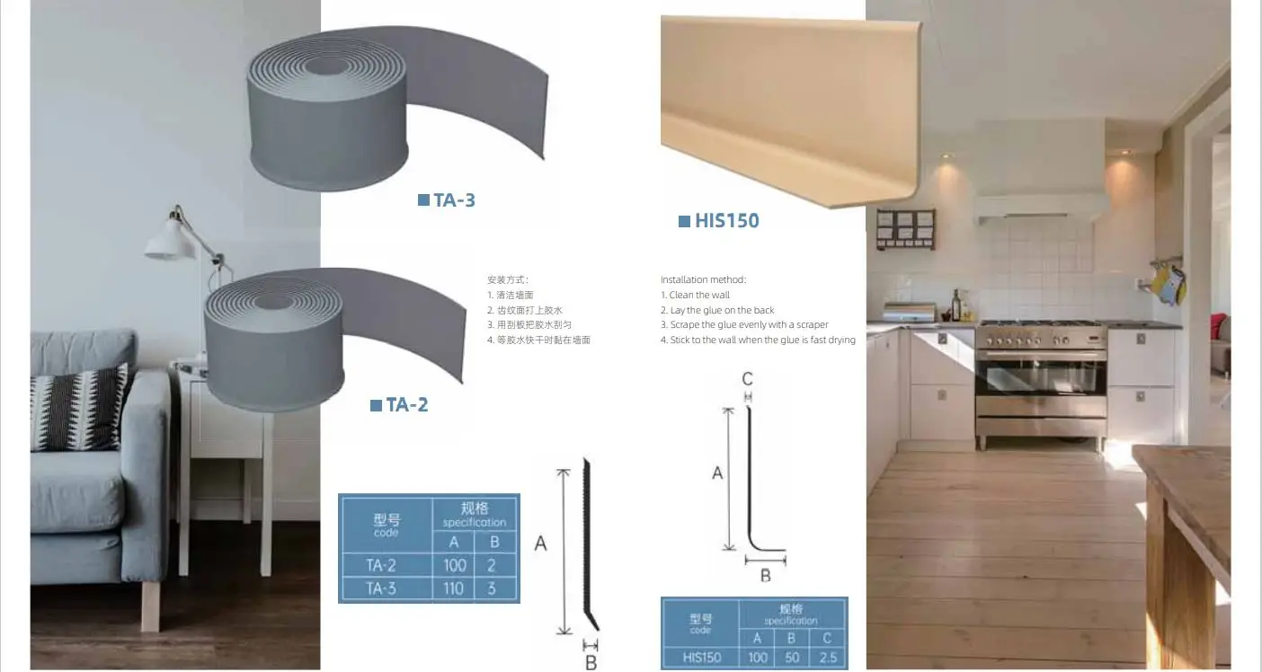 Flooring Accessories Carpet Tile Trims Pvc Carpet Wall Capping End ...