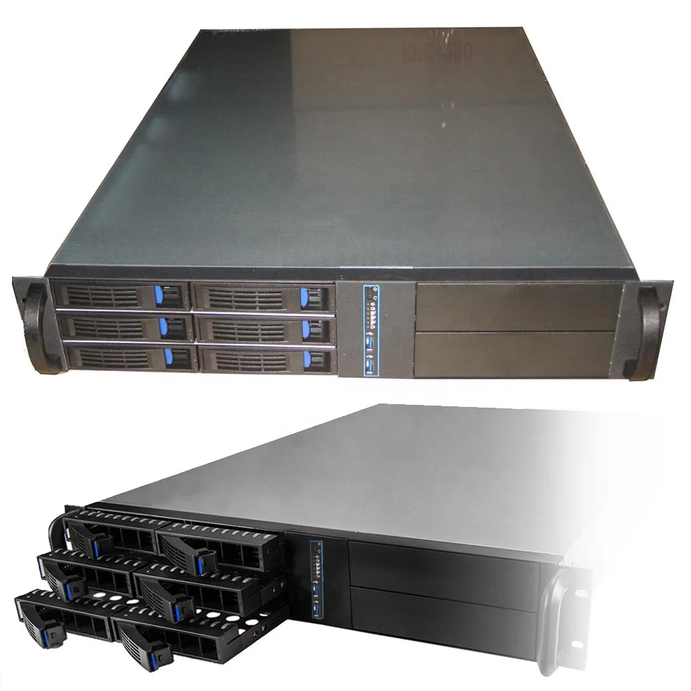 2u Rackmount Server Case With 6 Hot-swappable Sata/sas Drive Bay ...