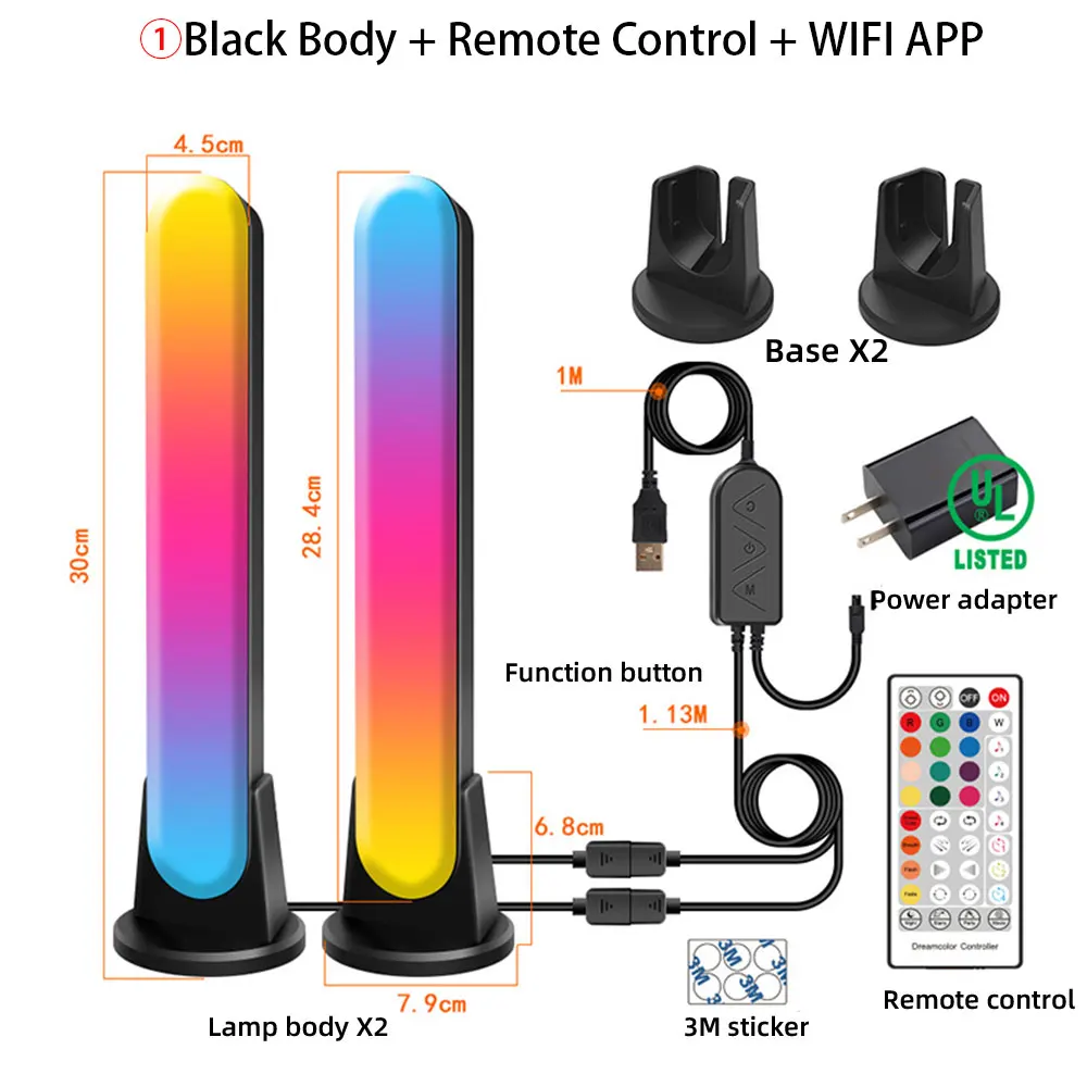 App Remote Control Smart Led Light Bars,Rgbw Atmosphere Lighting For ...