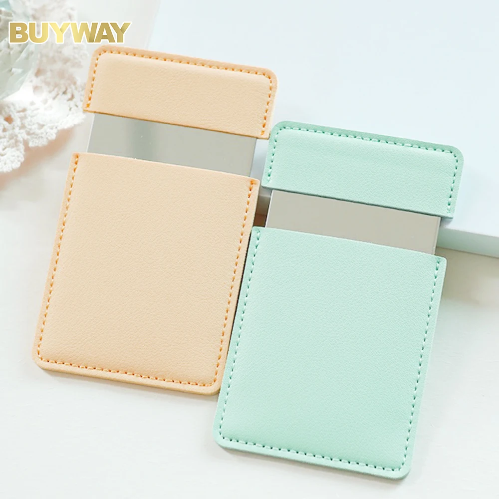 Unbreakable Stainless Steel Makeup Mirror Small for Purse Handbag ...