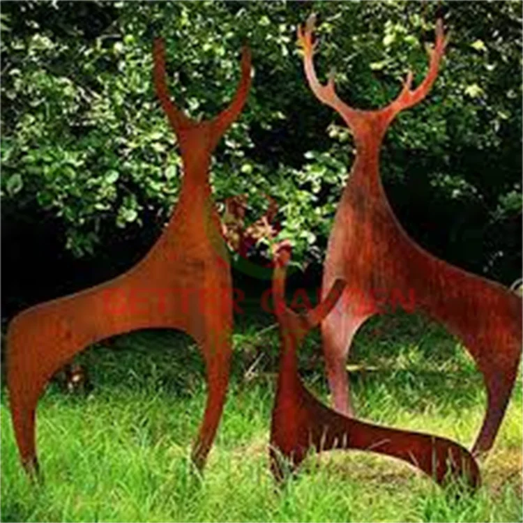 High Quality Rustic Style Rusty Garden Ornaments For Park Project ...