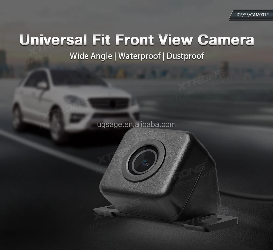 Xtrons Cam001f Universal Fit Front View Camera 170 Degree Waterproof ...