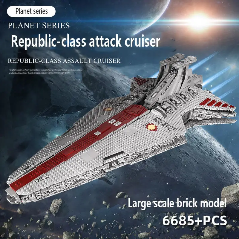 Moc Super Star Destroyer Venator-class Republic Attack Cruiser Building ...