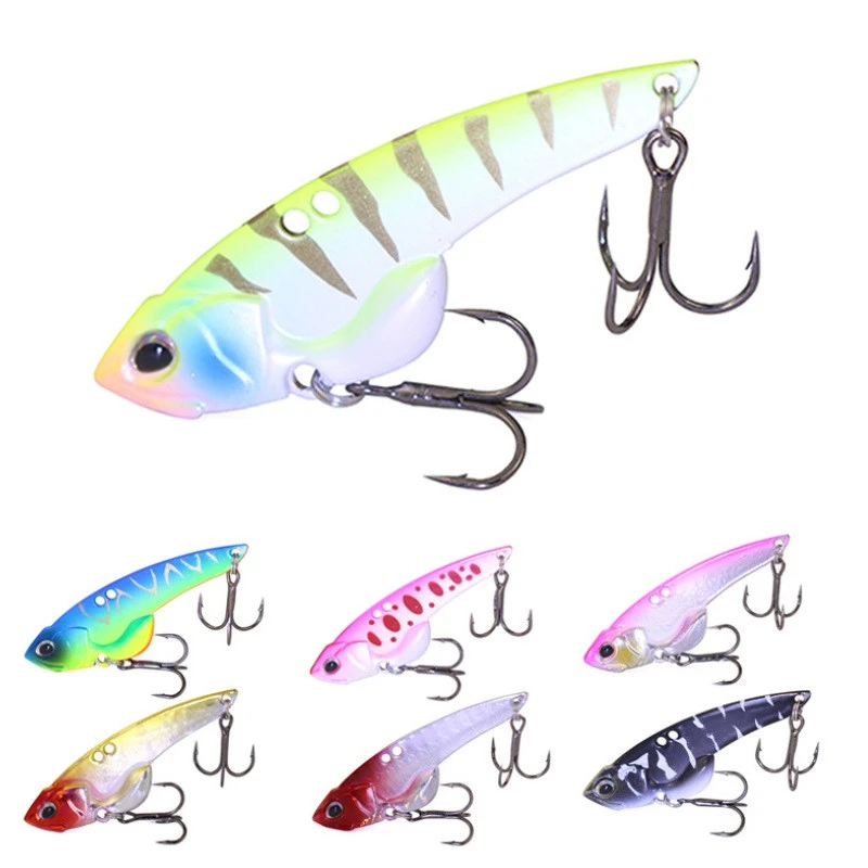 New 3+7 Metal Vib Lures 60mm 11g Hard Fishing Vibrator Long Shot ...