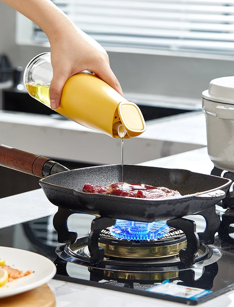 Customized Automatic Quantification Glass Cooking Oil Dispenser Bottle ...