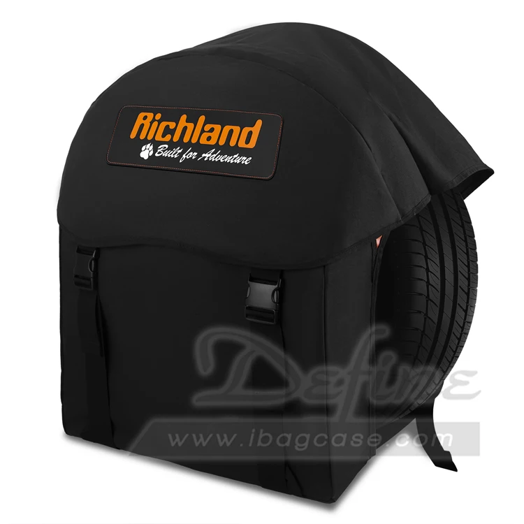 Custom Outdoor Waterproof Coated Tire Trash Bag 4wd Spare Wheel Bag ...